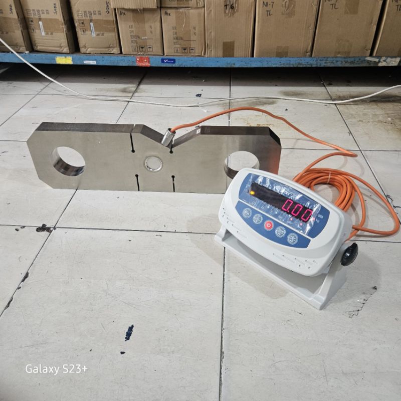 Jual Load cell S / tarik MK ST 50T + indicator T18 / load cell kapal ...