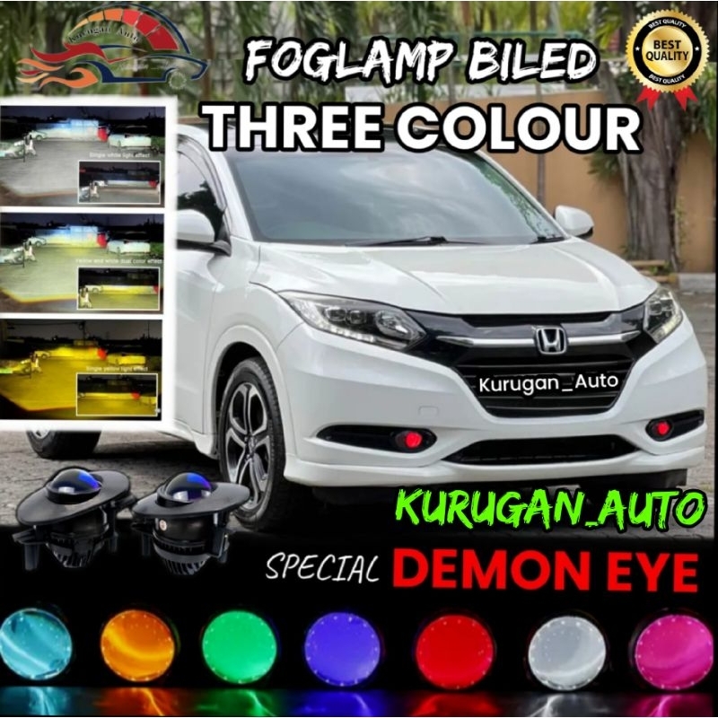 Jual Foglamp Biled oval Honda HRV 3 warna Demon Devil eyes lampu led ...