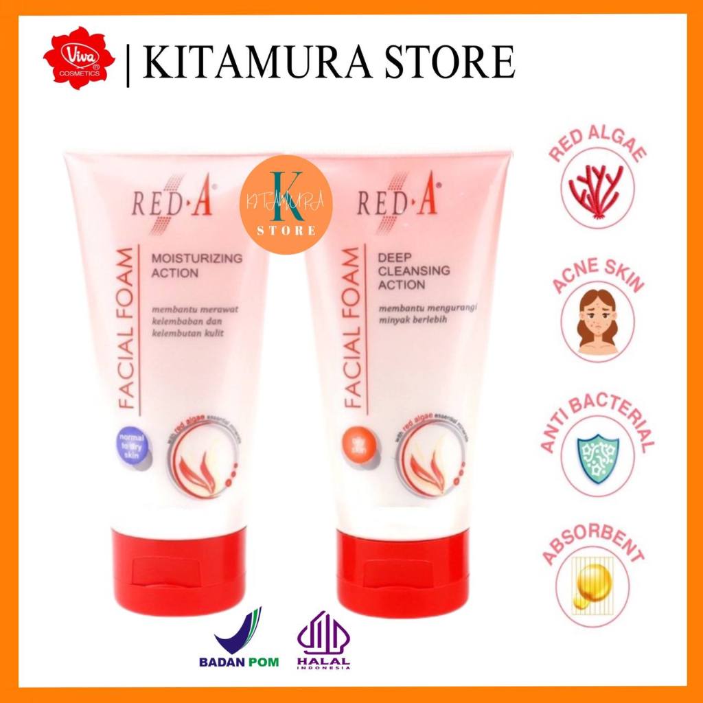 Jual Red-A Facial Foam 40g For Acne Skin | Normal | Oily | Shopee Indonesia