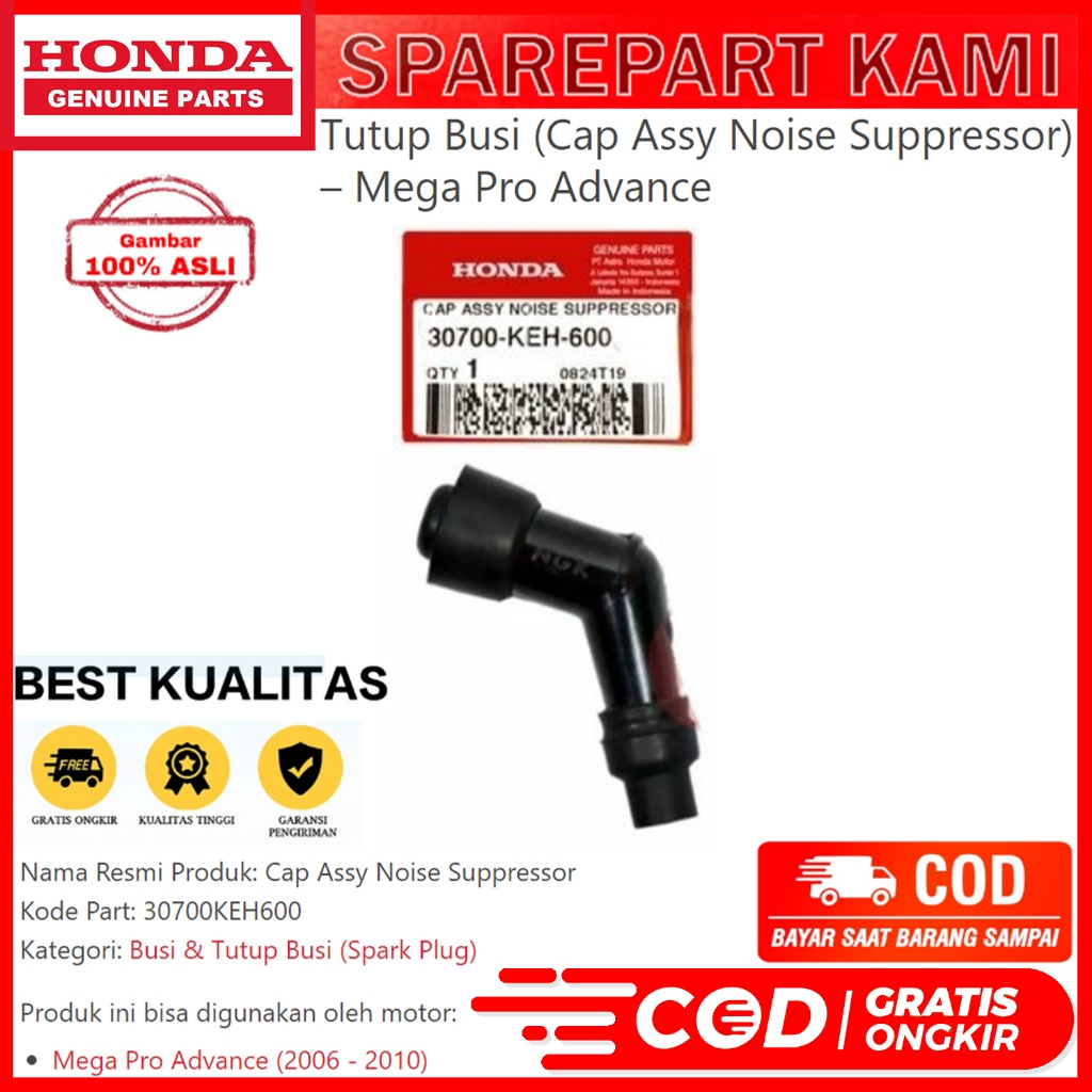 Jual TUTUP BUSI CANGKLONG COP BUSI HONDA MEGA PRO ADVANCE (2006 - 2010 ...