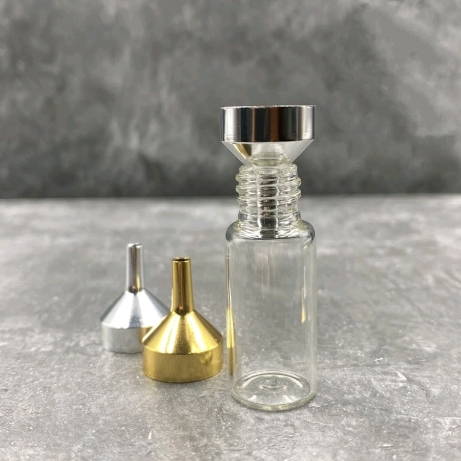 Jual Funnel Corong Mini Stainless Steel Gold & Silver Untuk Isi Ulang ...