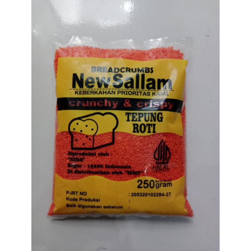 Jual Tepung Roti orange 250gram new sallam | Shopee Indonesia