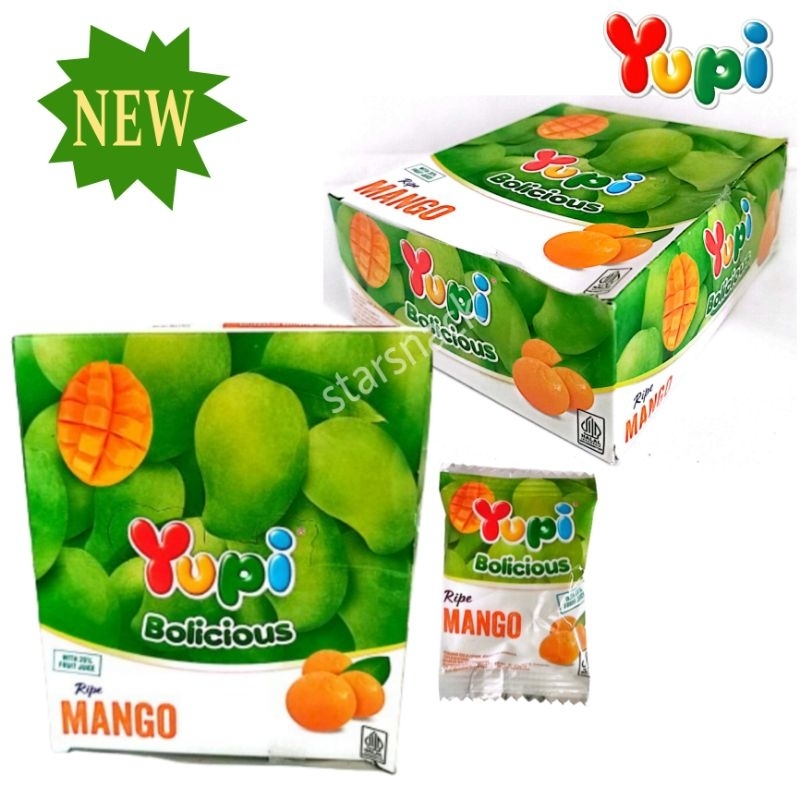 Jual Yupi Bolicious mango grape isi 24pc/ kotak | Shopee Indonesia