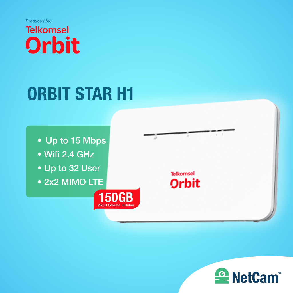 Jual MODEM TELKOMSEL ORBIT STAR H1 (150GB) | Shopee Indonesia
