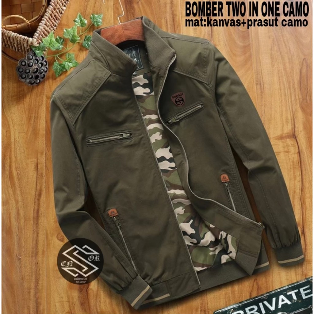 Jual SNSR - Jaket Bomber Two In One Camo Sensor / Jaket Bomber Kanvas ...