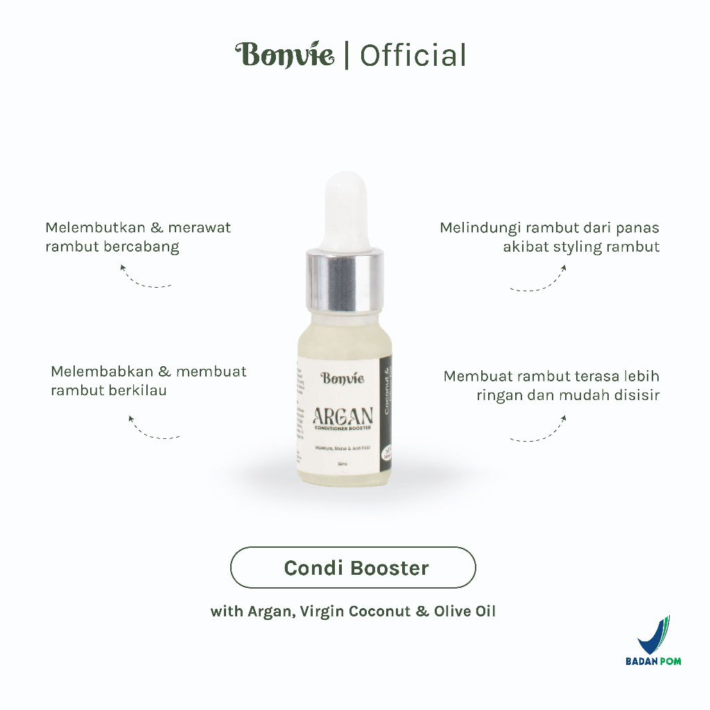 Jual Bonvie Condi Booster (10ml) with Argan, Virgin Oil and Olive Oil ...