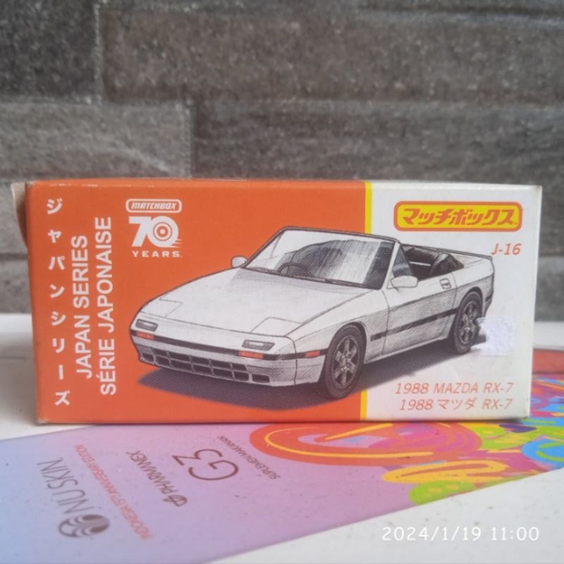 Jual matchbox mbx 1988 mazda rx 7 rx7 open hood putih white | Shopee ...