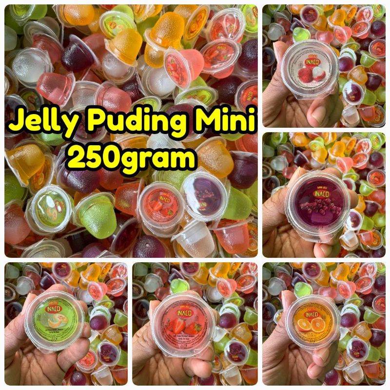 Jual Jelly Puding Mini Aneka Rasa | INACO Jelly 250gram | Shopee Indonesia