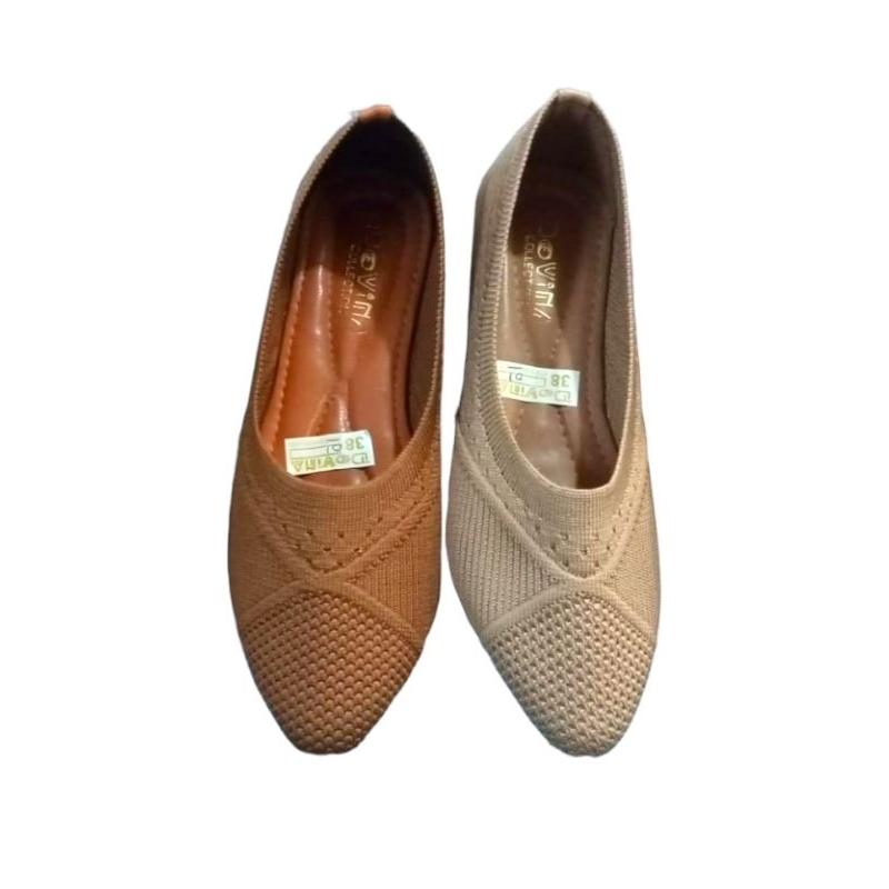 Jual SEPATU FLATSHOES BALET RAJUT WANITA MATERIAL IMPORT/ SEPATU FLAT ...