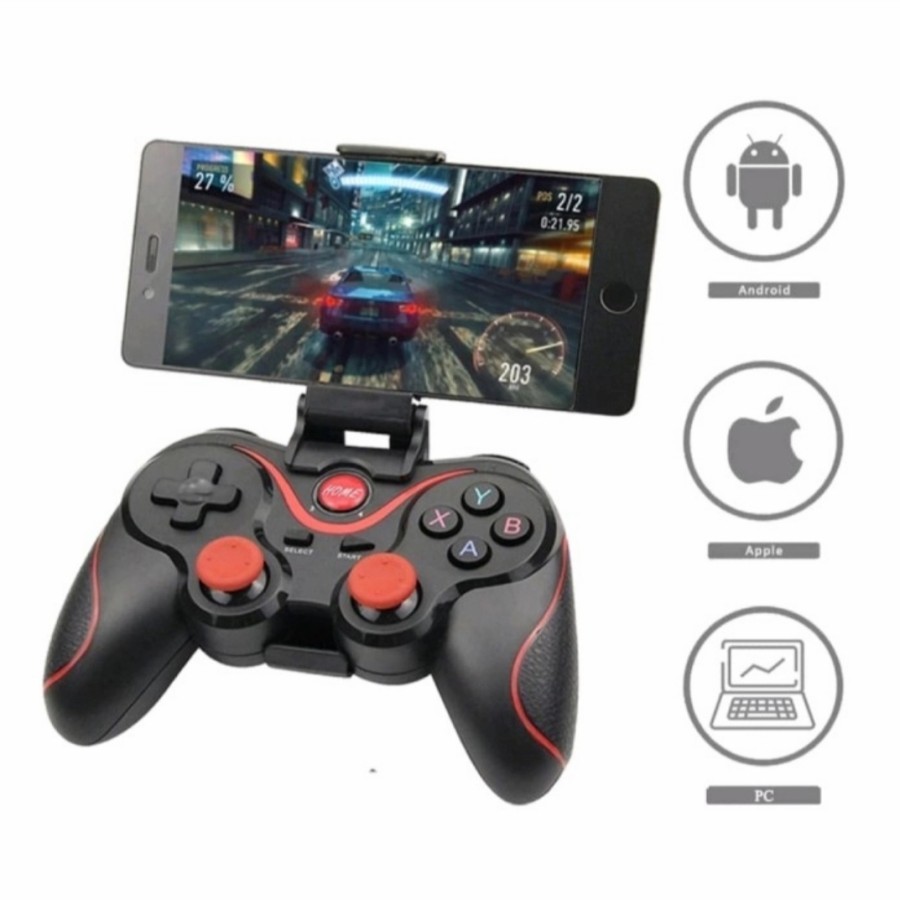 Jual Gamepad X3 Joystick Bluetooth Wireless Smartphone Android Holder Hp Pc Shopee Indonesia