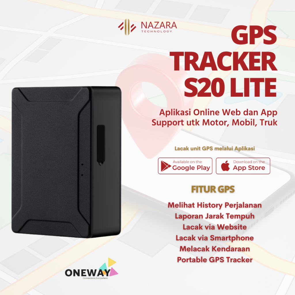 Jual GPS Tracker Portable Oneway S20 Lite | Shopee Indonesia