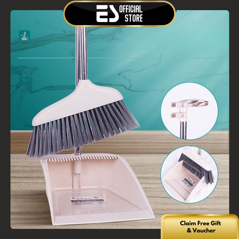 Jual ES Sapu Lantai Pengki Alat Pembersih Lantai 2 in 1 Broom Set ...