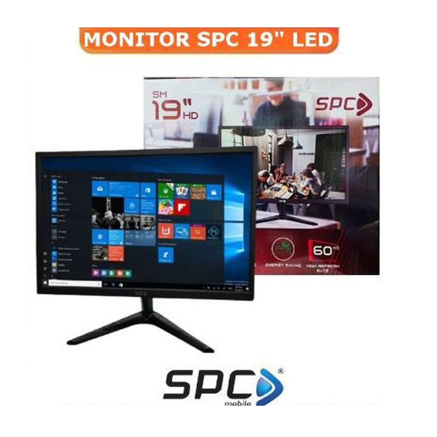 Jual LED Monitor SPC 19 Inch HDMI VGA GARANSI RESMI | Shopee Indonesia