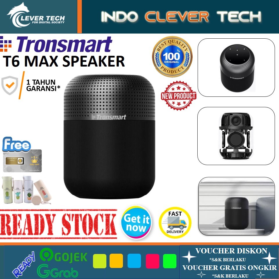 Jual Tronsmart Element T6 Max SoundPulse™ Bluetooth Speaker | Shopee ...