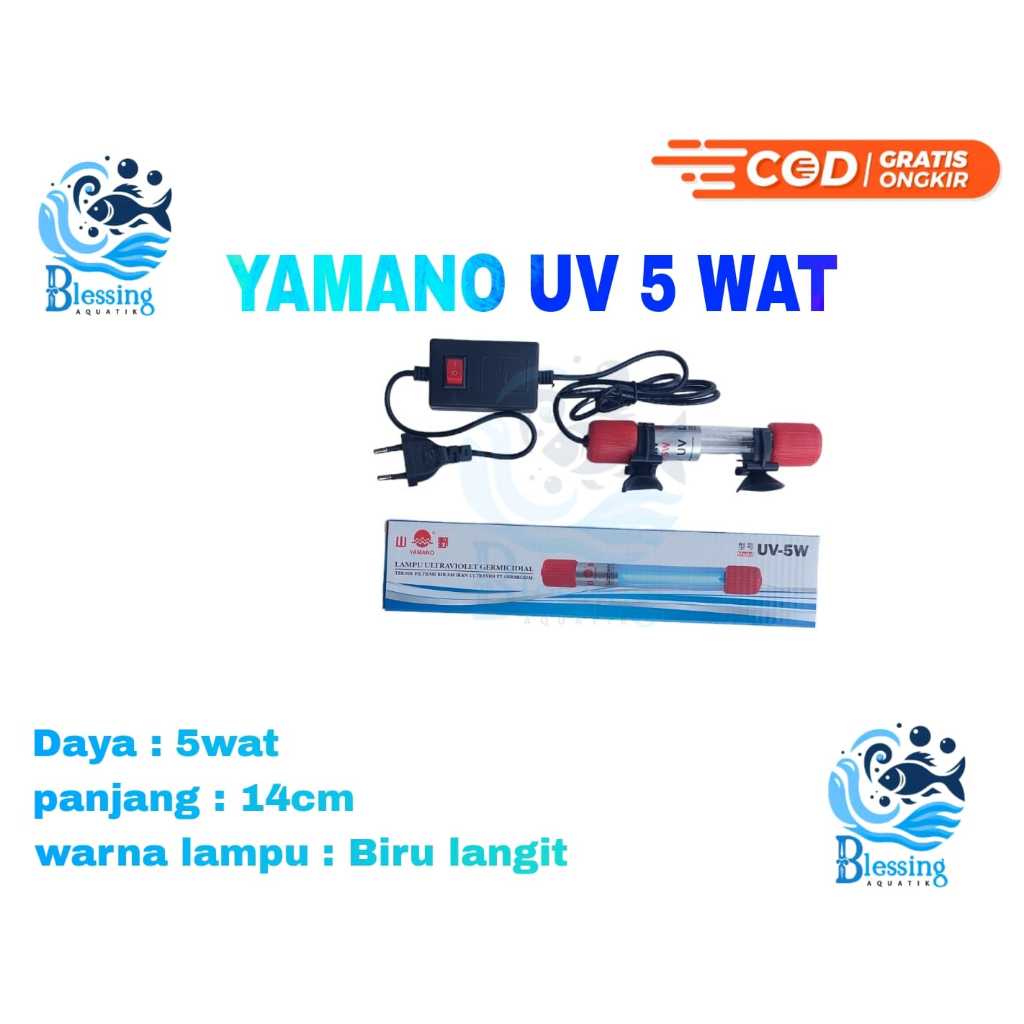 Jual Lampu ultraviolet Aquarium - YMN/Yamano UV 5Wat | Shopee Indonesia