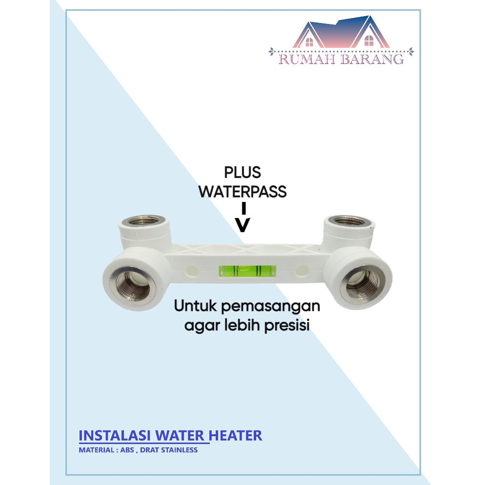 Jual Ready SAMBUNGAN INSTALASI WATER HEATER PIPA PPR DOUBLE KNEE DRAT ...