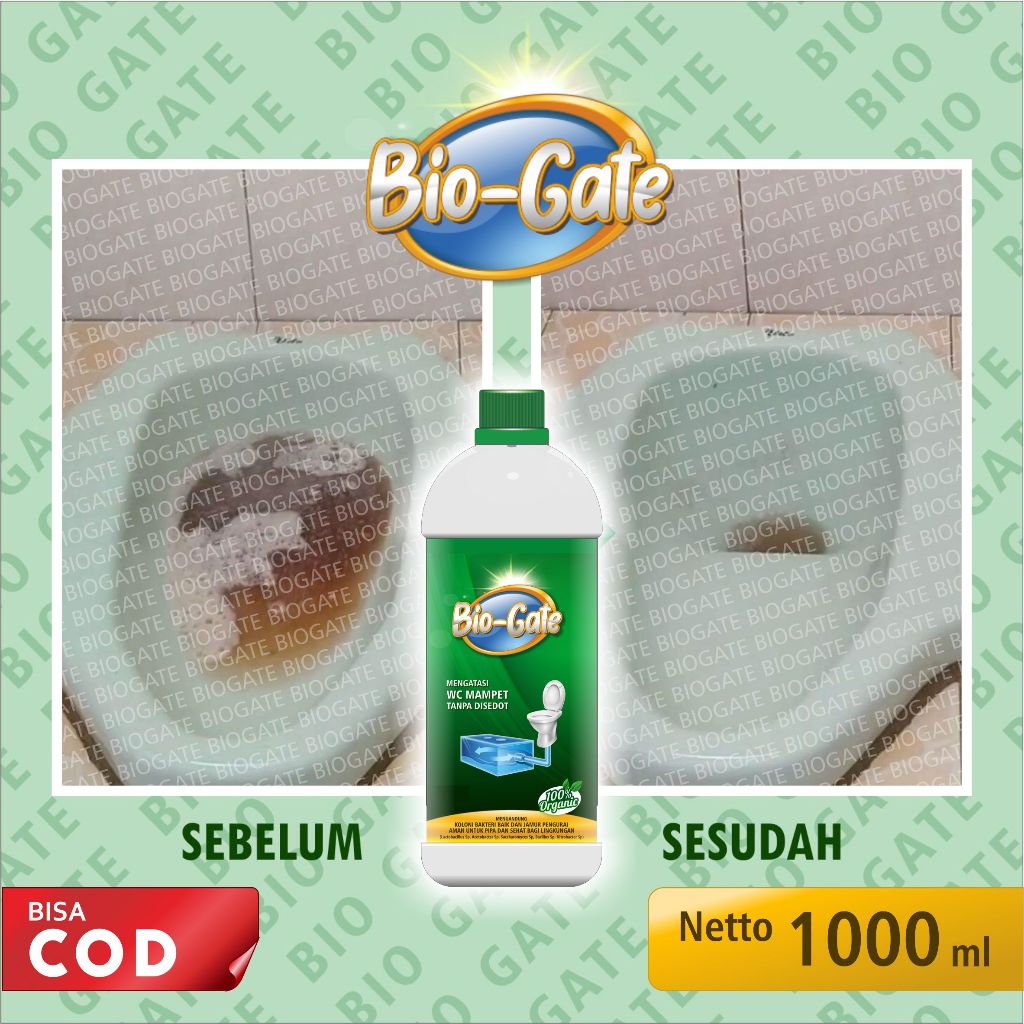 Jual (1000ml) Bio Gate Pelancar WC Mampet Bakteri Probiotik | Aman ...
