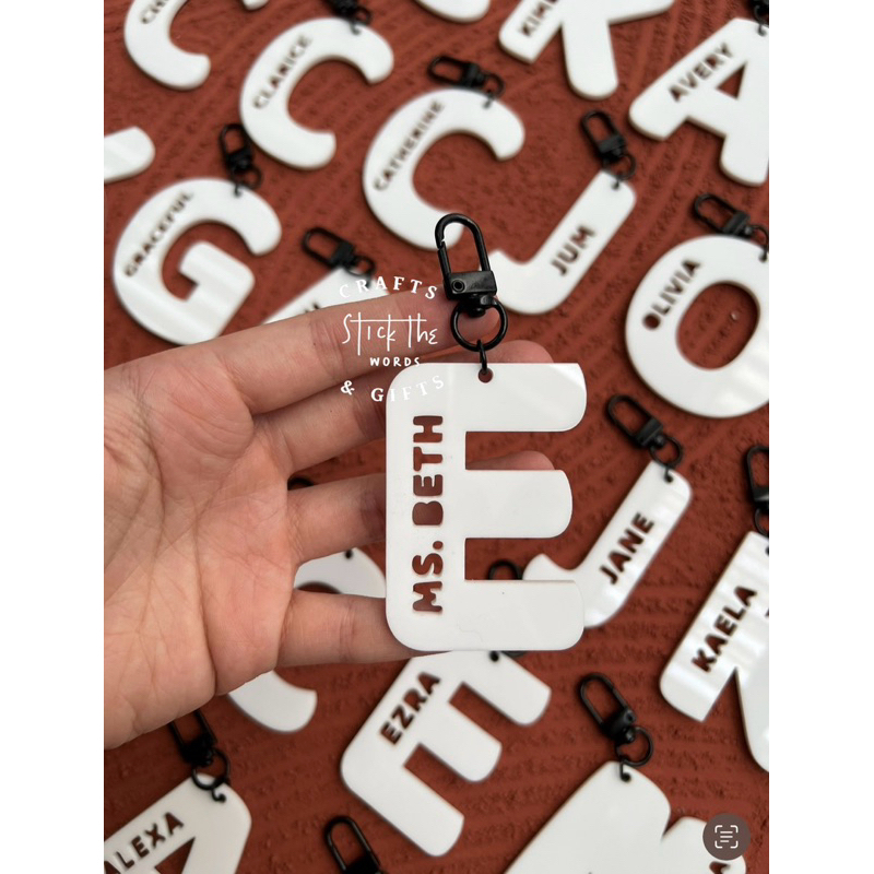 Jual Custom Keychain Akrilik Huruf Premium 3mm | Shopee Indonesia