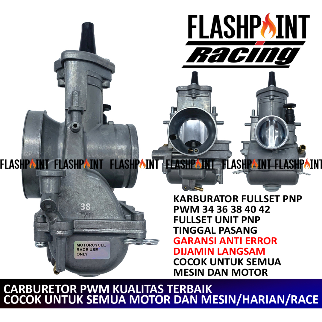 Jual (BISA COD) KARBURATOR PWM 34 36 38 40 42 AIRSTRIKE RACING PWK AIR STRIKE MODIF KARBU CPO N ...