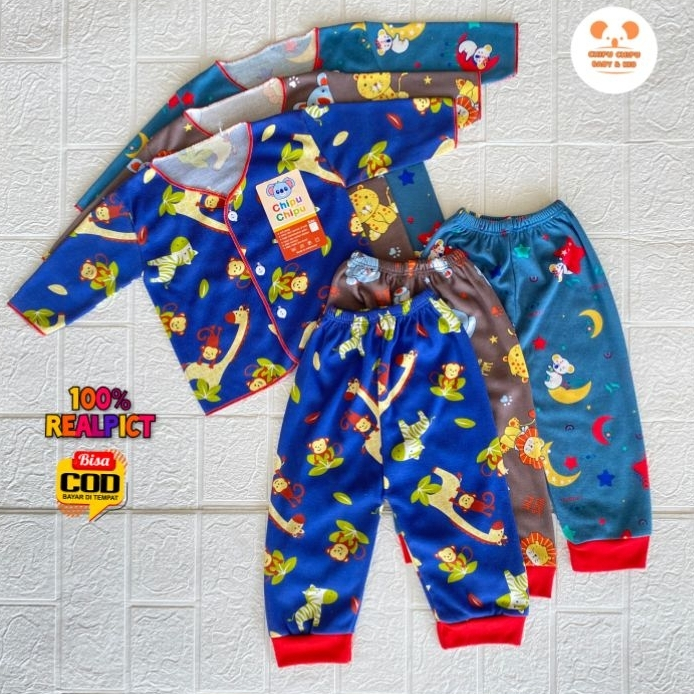 Jual 3 Setel Panjang Baju Bayi Baru Lahir Set pakaian Anak Newborn ...