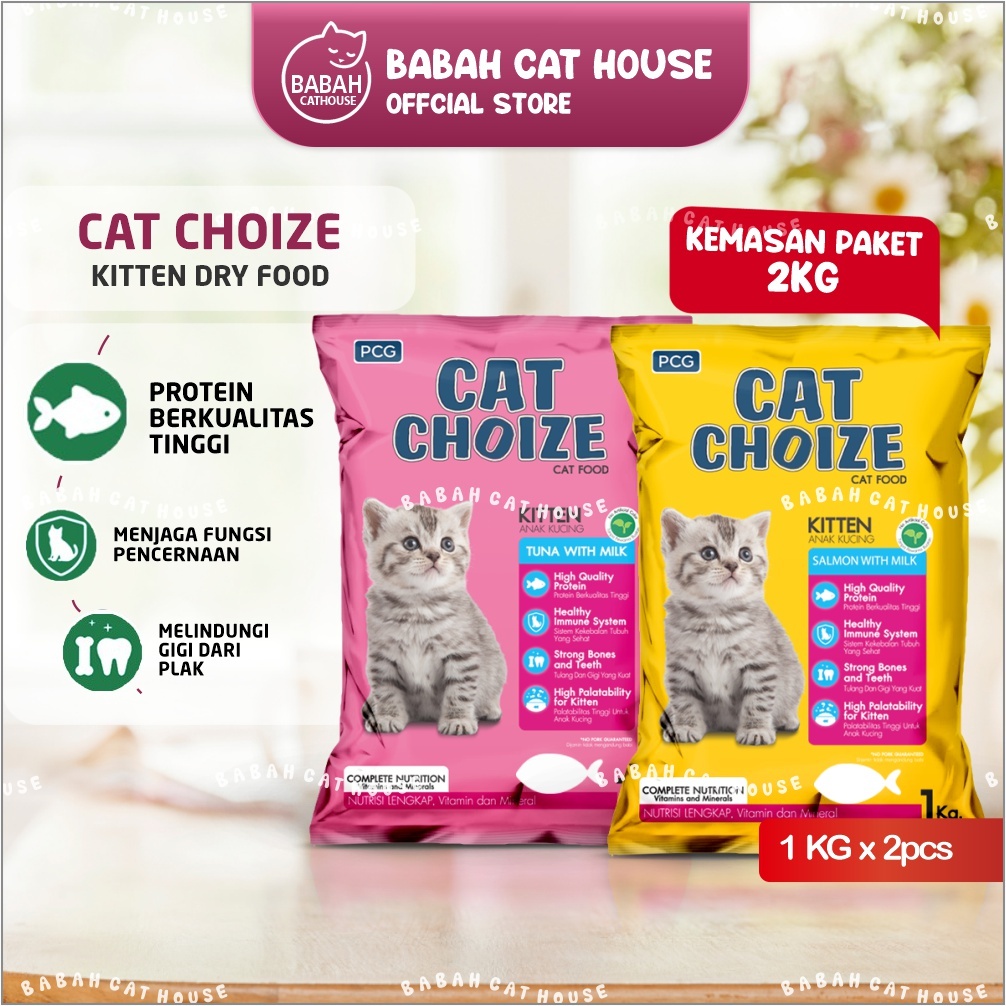 Jual 2KG CAT CHOIZE KITTEN 1KG Makanan Anak Kucing Murah Pakan Food ...