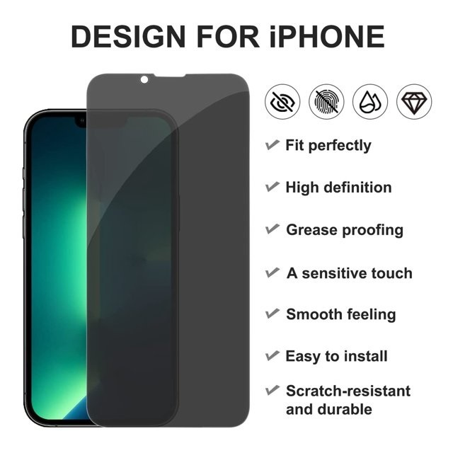 Jual Tempered Glass Anti Spy iPhone 14 PRO MAX 14 PLUS 13 Mini 12 11 15 ...