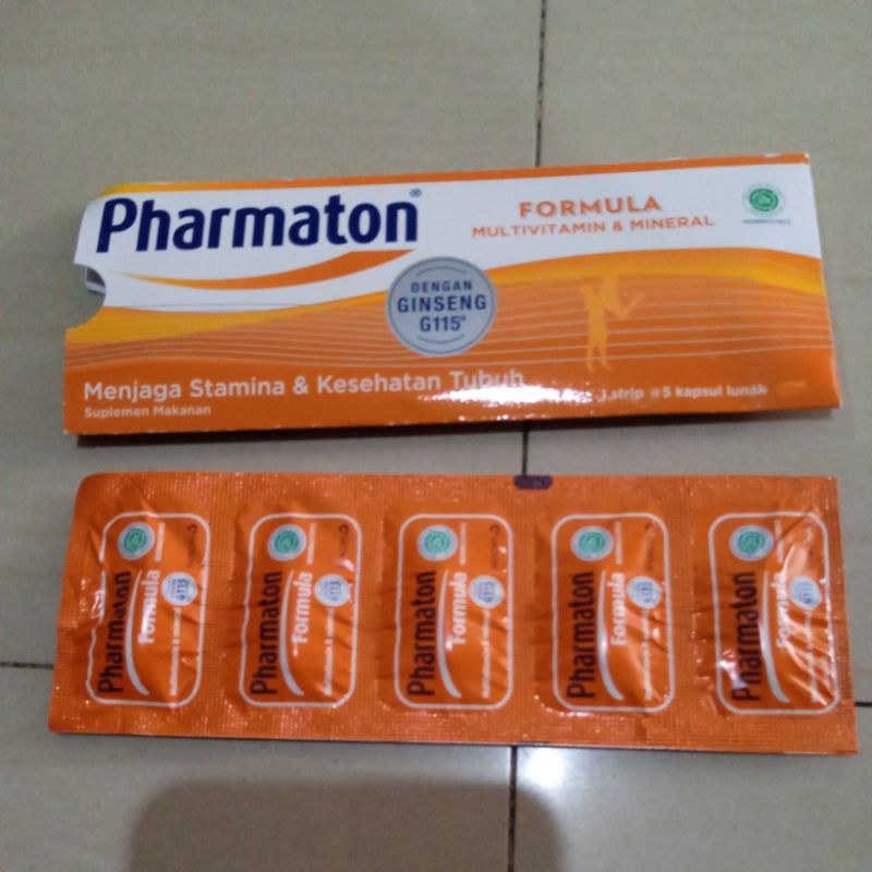 Jual Pharmaton Formula Multivitamin 5s 5 kapsul ED aug 2024 | Shopee Indonesia