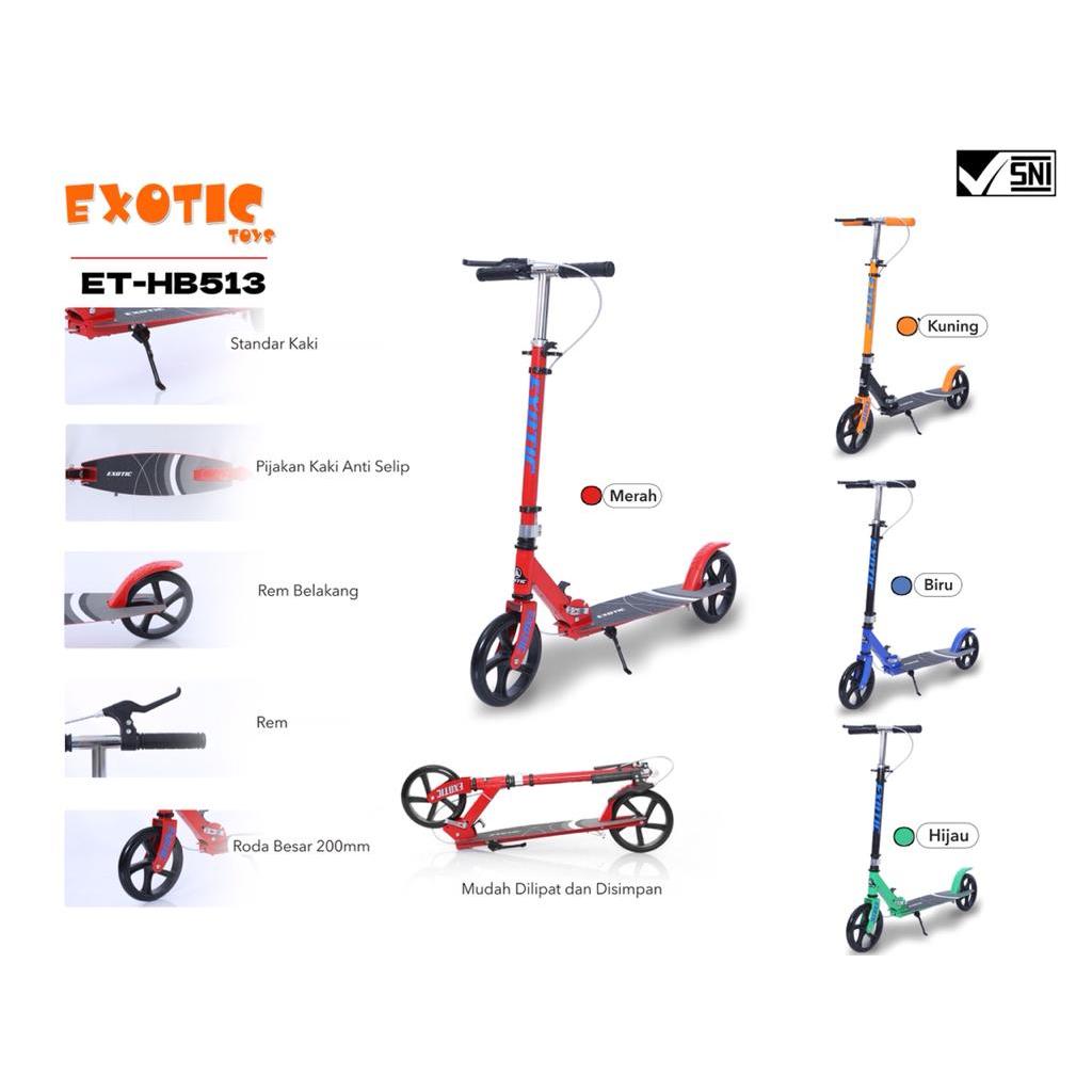 Jual Scooter Urban Exotic BRAVE Rem Tangan Skuter Anak Dewasa Otoped ...