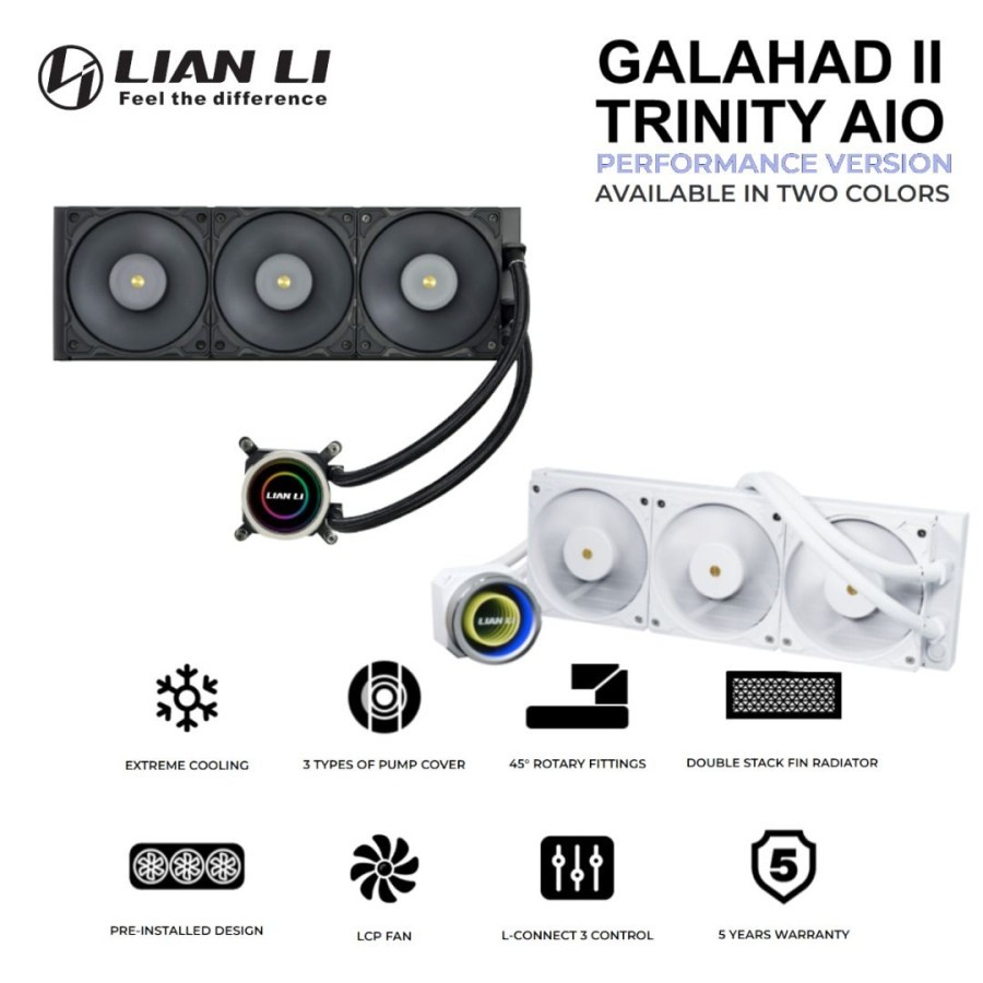 Jual LIAN LI GALAHAD II TRINITY PERFORMANCE FAN 360 WHITE | Shopee ...