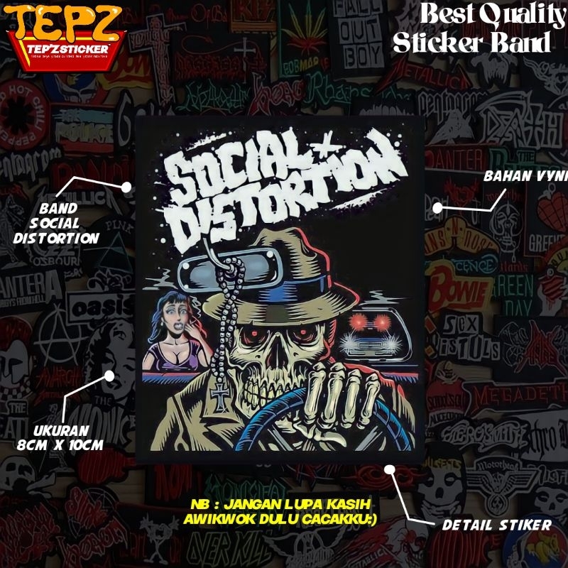 Jual STIKER STICKER (BAND SOCIAL DISTORTION) STIKER BAND|STIKER METAL ...
