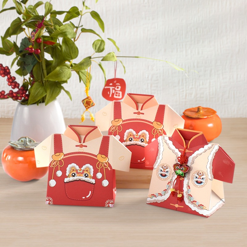 Jual Satuan- Box mini gift Imlek model baju/ Box Chinese New Year cute ...