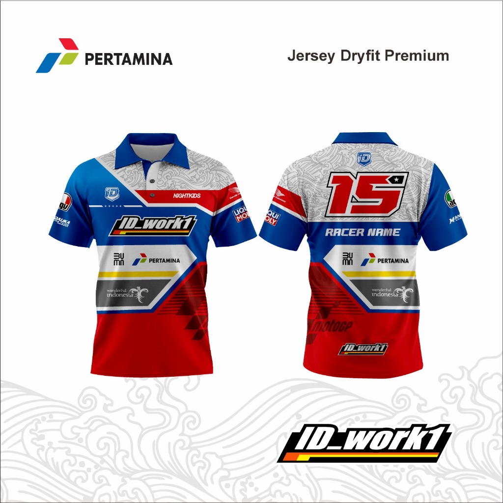 Jual kaos racing jersey motif racing terbaru bahan premium free custom ...