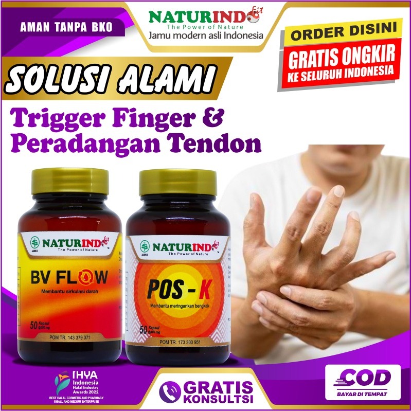Jual OBAT TRIGGER FINGER PERADANGAN TENDON KRAM KAKU KESEMUTAN JARI BV ...
