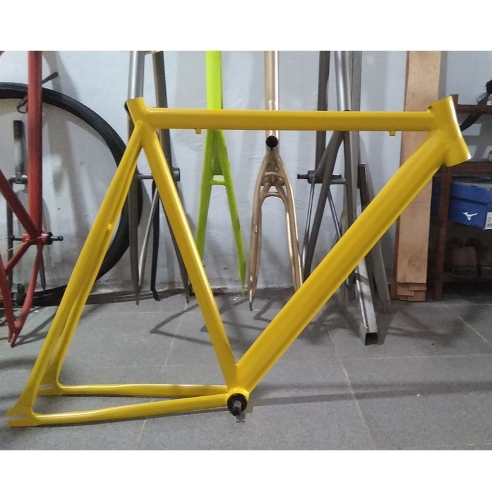 Jual frame fixie kuning geo cinelli mash custom | Shopee Indonesia