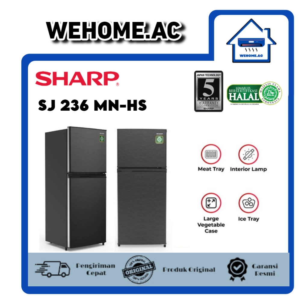 Jual Kulkas Sharp 2 Pintu SJ 236MN-HS Kulkas 2 Pintu Sharp Lemari Es Sharp Dua Pintu | Shopee ...