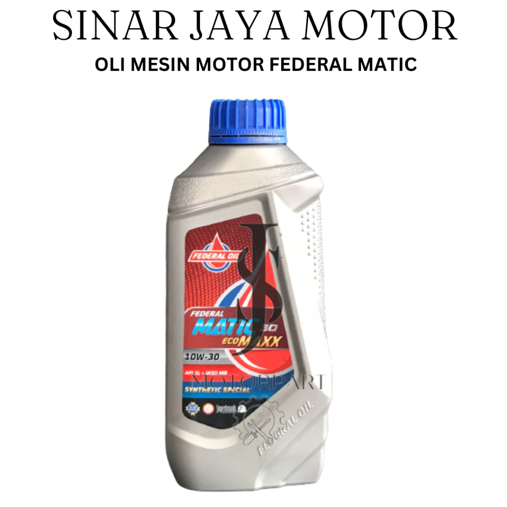 Jual Oli Federal Matic 10W- 30 (BUY 5 BOTOL, FREE MINYAK REM) | Shopee ...
