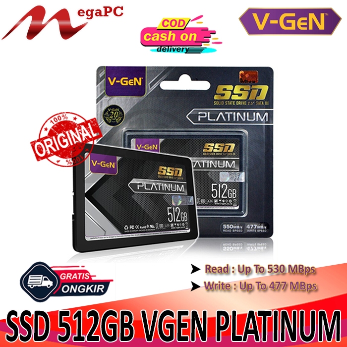 Jual SSD V-Gen 128GB/256GB/512GB/1TB VGEN Platinum Solid State Drive 2 ...