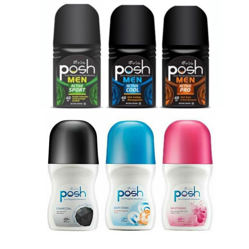 Jual POSH ANTIPERSIPANT DEODORANT ALL VARIAN 50ML | Shopee Indonesia