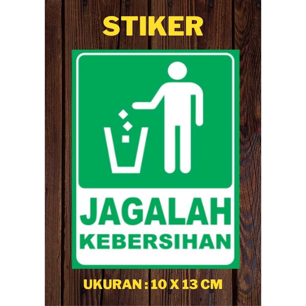 Jual Sticker Himbauan Tempat Sampah Organik, Non Organik, Sampah Medis ...