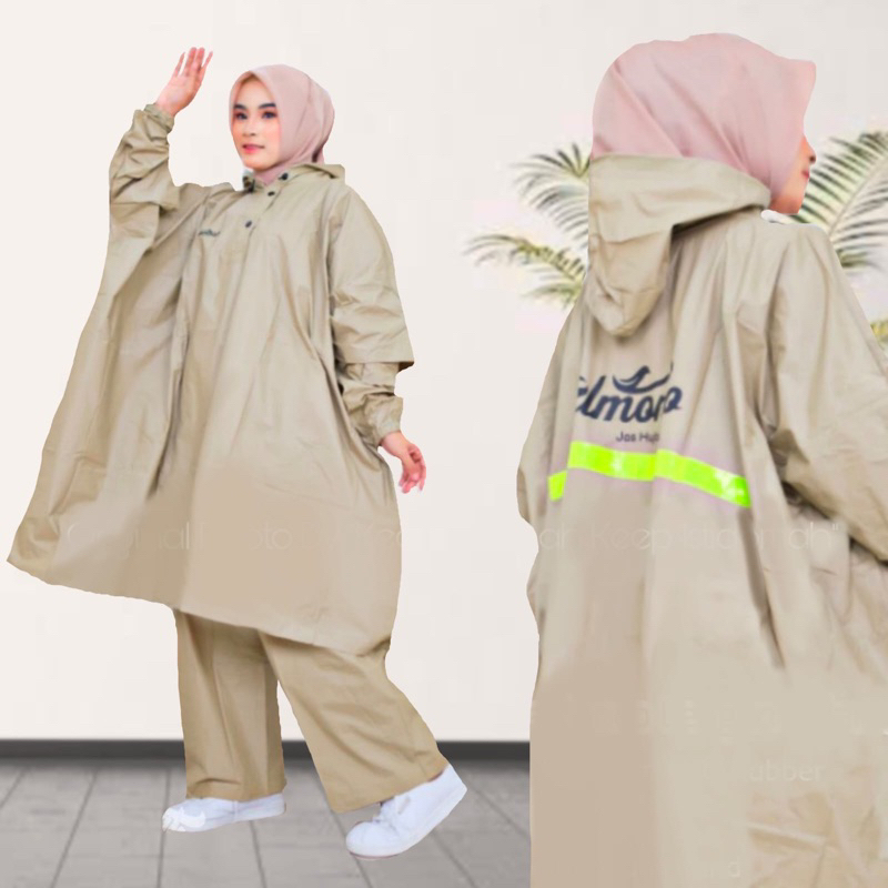 Jual Jas Hujan Stelan Ponco + Celana Elmondo 716 Poncho Lengan Setelan Prima Dewasa Termurah cod ...