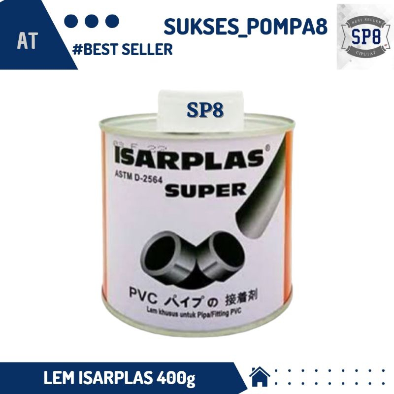 Jual Lem ISARPLAS Kaleng 400gr / Lem Pipa ISARPLAS Original | Shopee ...