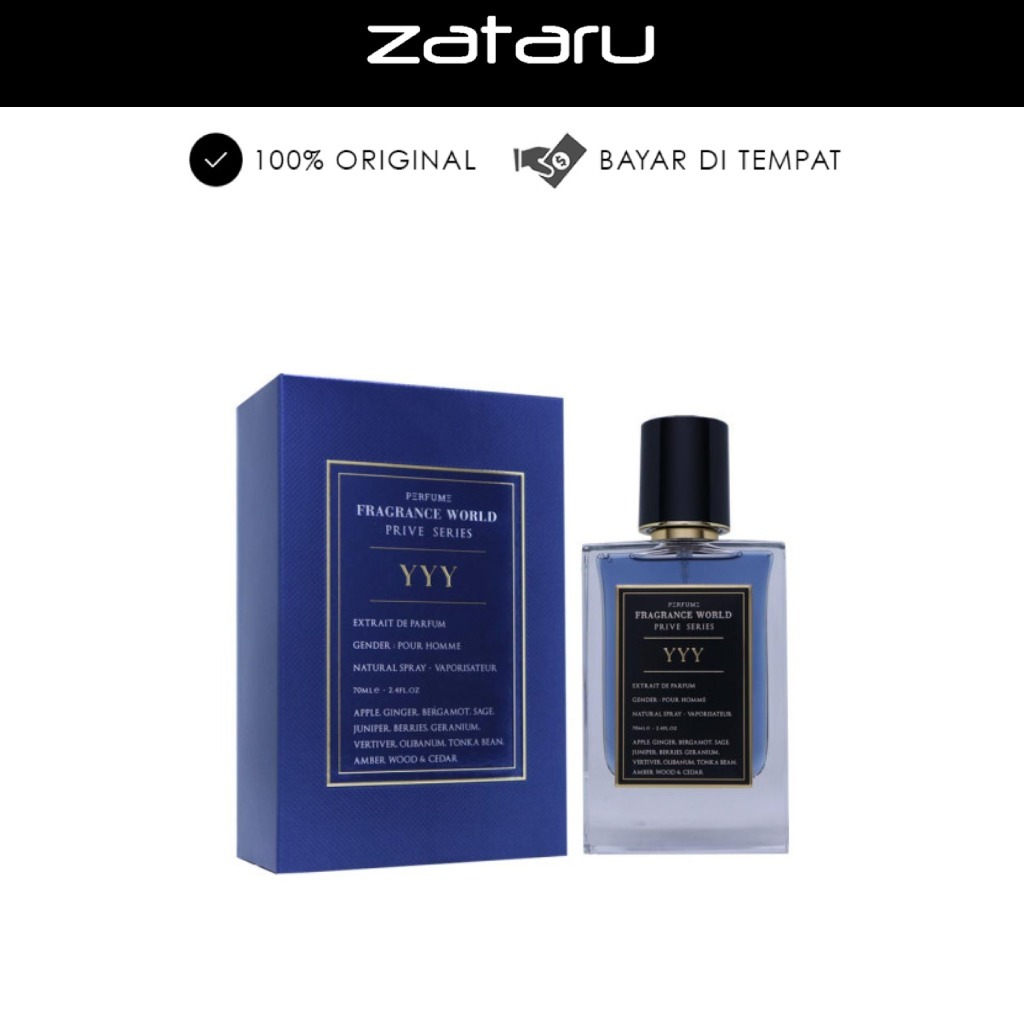Jual Fragrance World Prive Series YYY Man Extrait de Parfum - 70 ML ...