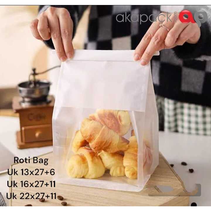 Jual Roti Bag / Kantong Roti Kertas Transparan / Paper Bag Roti ...