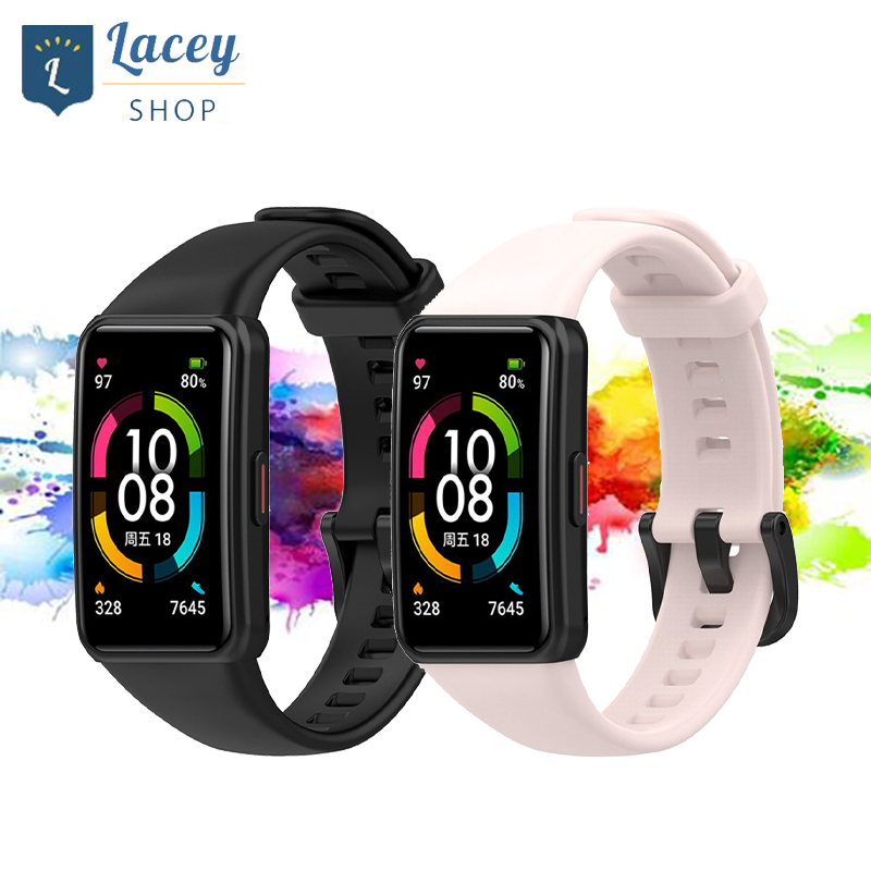 Jual Silicone Soft Strap Huawei Band 6 7 8 9 10/ Honor Band 6 ...