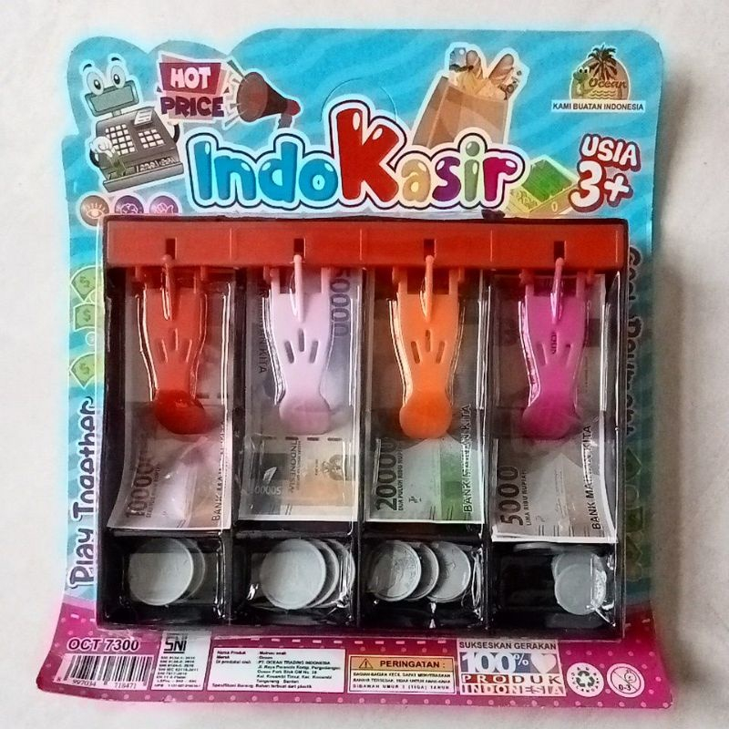 Jual Mainan Anak Indo Kasir Cashier Oct 7300 /Payment Uang Lembar dan ...