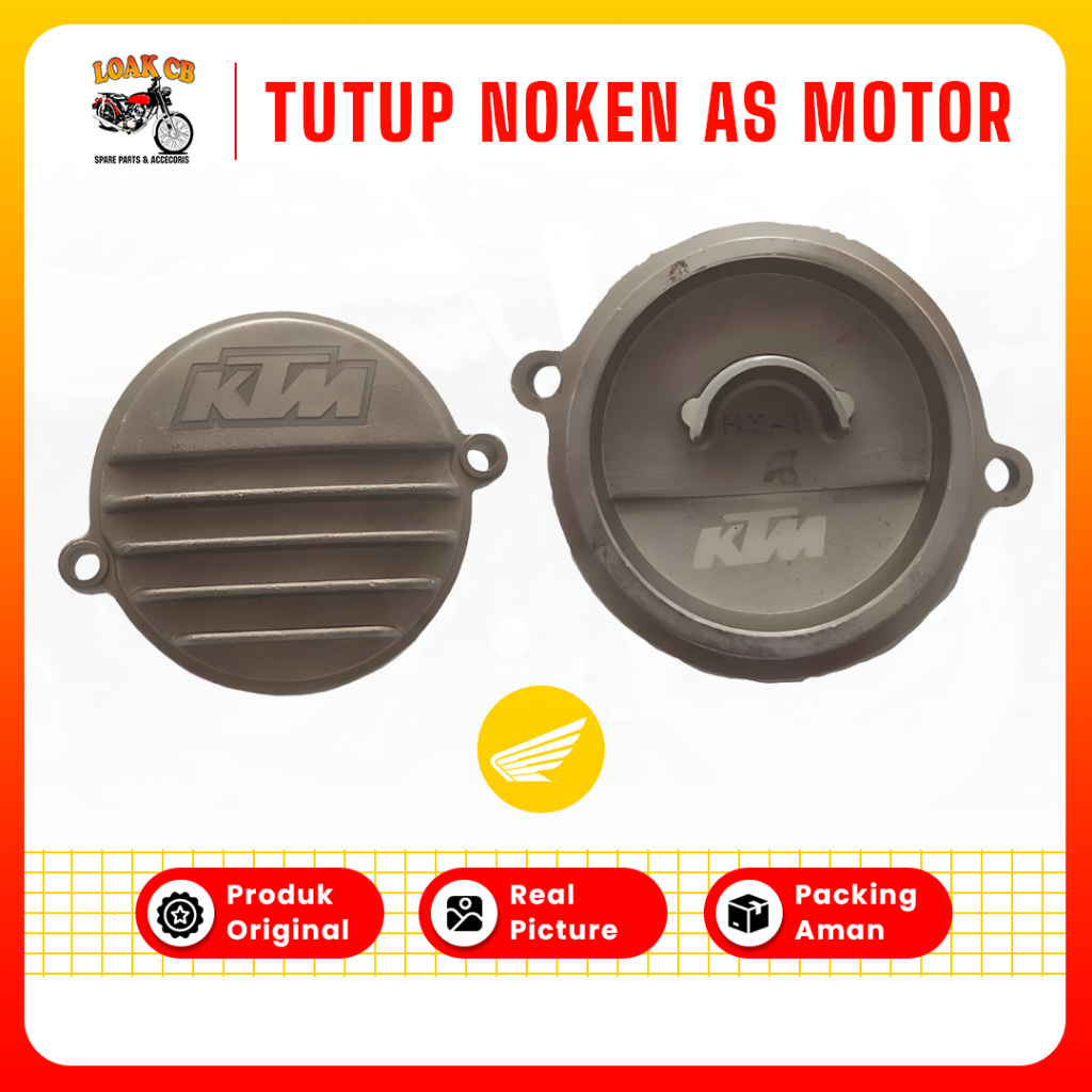 Jual Tutup Noken AS Motor PNP CB GL Megapro Tiger Bisa Custom Logo | Shopee Indonesia