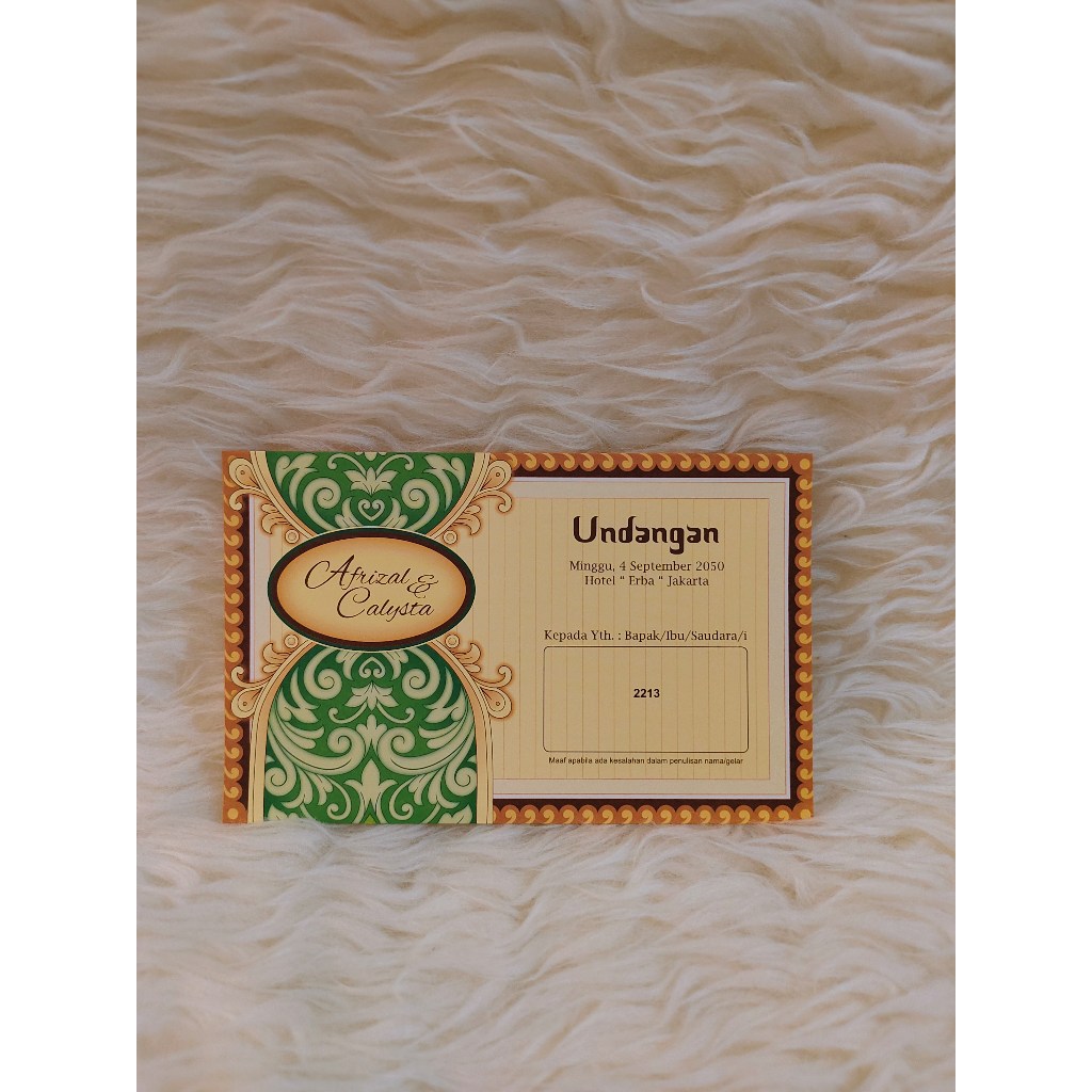 Jual BLANGKO UNDANGAN ERBA SERI 2213 | Shopee Indonesia