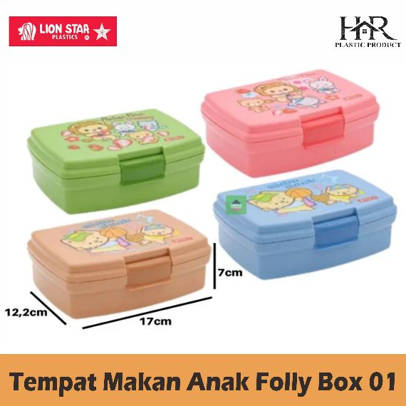 Jual Kotak Makan Ompreng Karakter Lion Star Tempat Makan Anak Folly Box ...