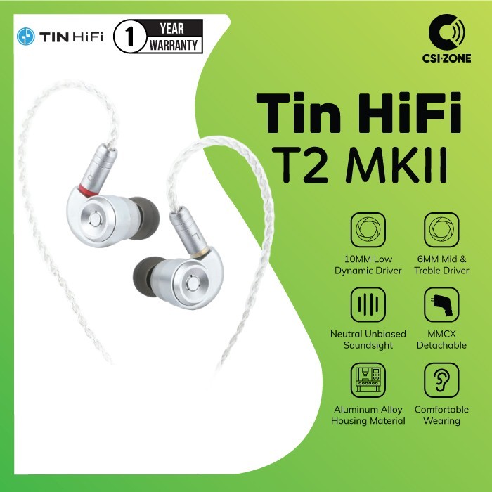 Jual Tin HIFI T2 MKII / T2 MK2 Dual Dynamic Driver In Ear Monitor ...