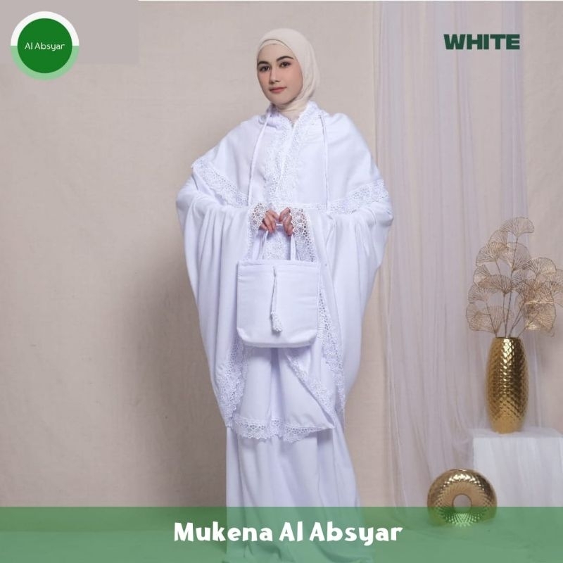 Jual Mukena Umroh Ayzel 2in1 Perlengkapan Sholat Aksen Renda Fashion ...